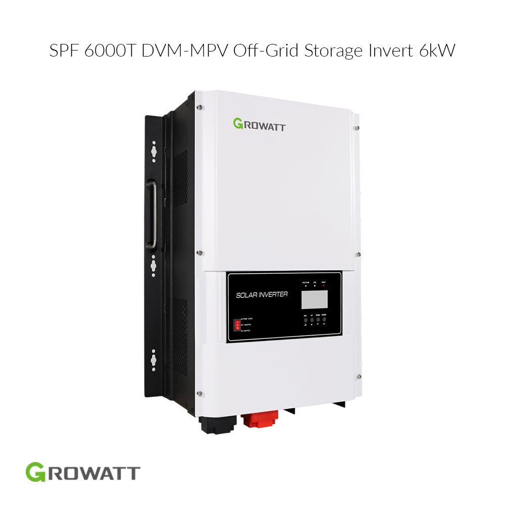 Growatt 48V 6kW Split Phase Off-Grid Inverter | SPF 6000T DVM-MPV – wesolarx